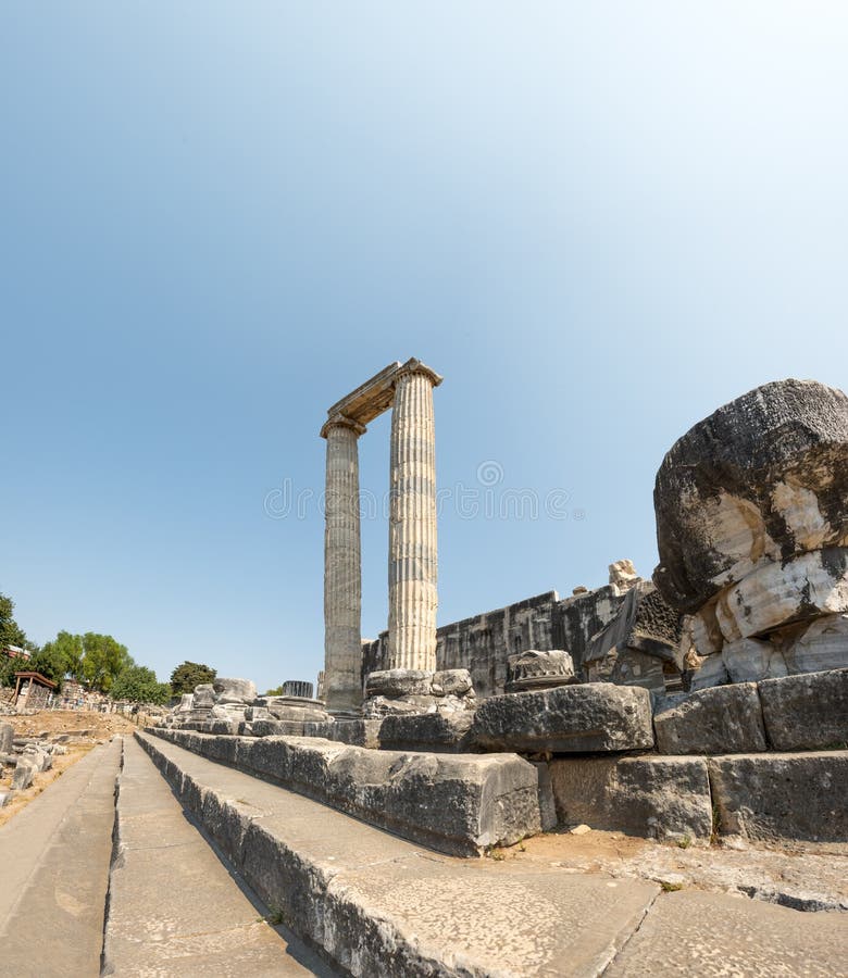 Apollo Temple at Didyma in Didim,Aydin,Turkey. Editorial Stock Image ...