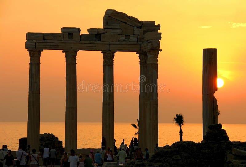 Apollon Temple in Side stock image. Image of side, apollon - 6091695