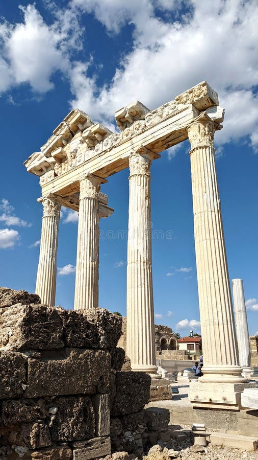 Apollo Temple in Side, Turkey Editorial Stock Image - Image of temple ...