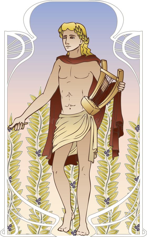 Apolo, Dios Del Griego Clásico Del Tiro Al Arco, De La Música, De La ...
