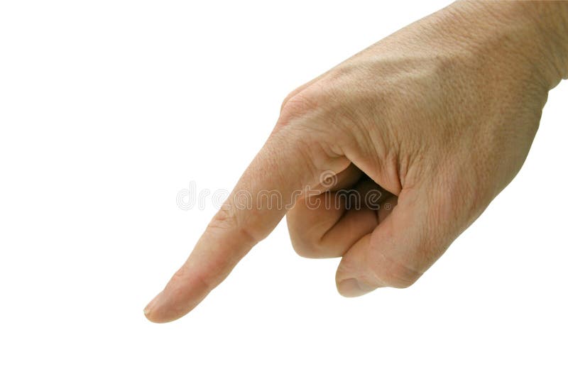 Apontando o dedo foto de stock. Imagem de punho, atitude - 1755082