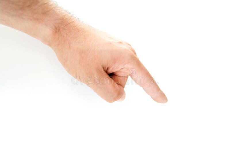 Apontar da mão imagem de stock. Imagem de contato, conecte - 2411157