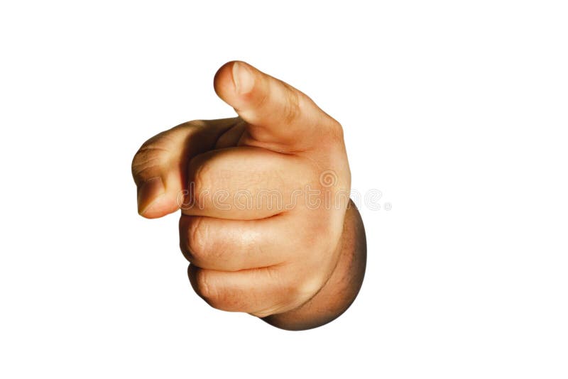 Apontar do dedo foto de stock. Imagem de indicado, dedo - 5123360