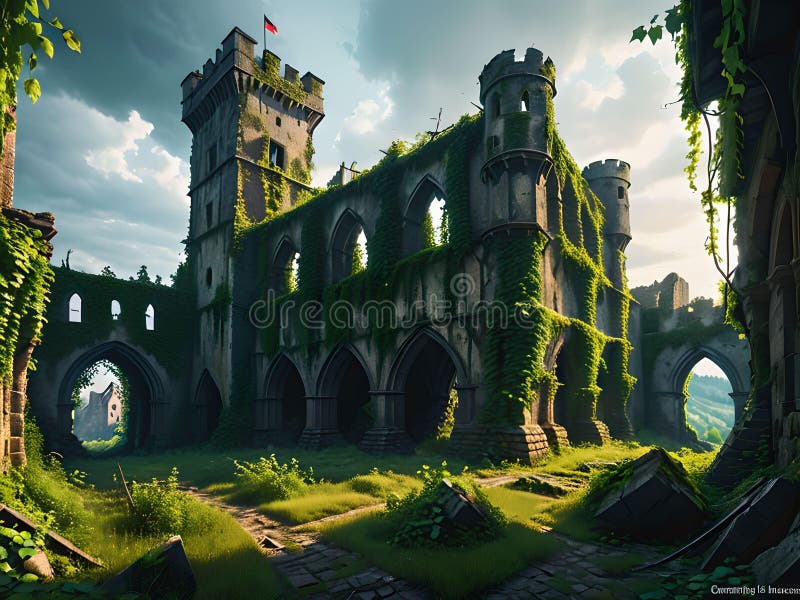 Apostrophe: Post-Apocalyptic Medieval German Stronghold Stock ...