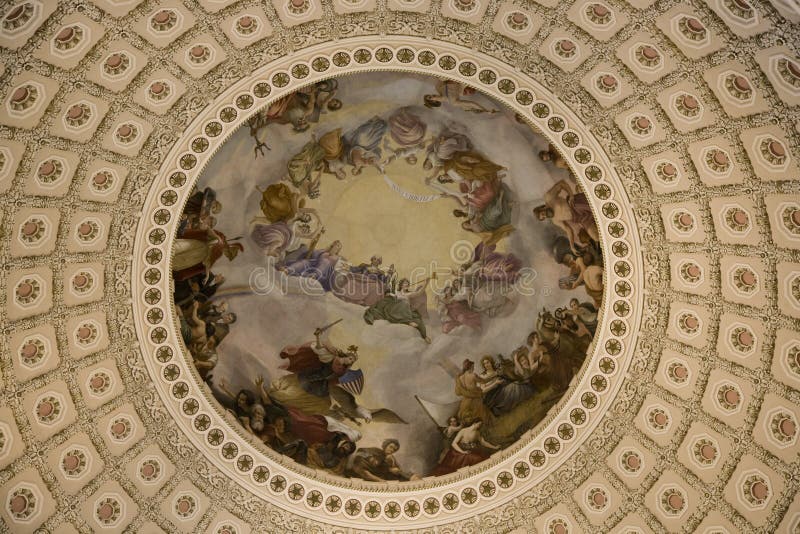 Apoteoza Washington fotografia editorial. Obraz złożonej z symbolizm ...