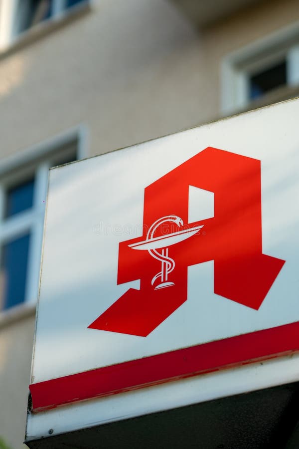 German pharmacy editorial photo. Image of facade, sign - 58670871