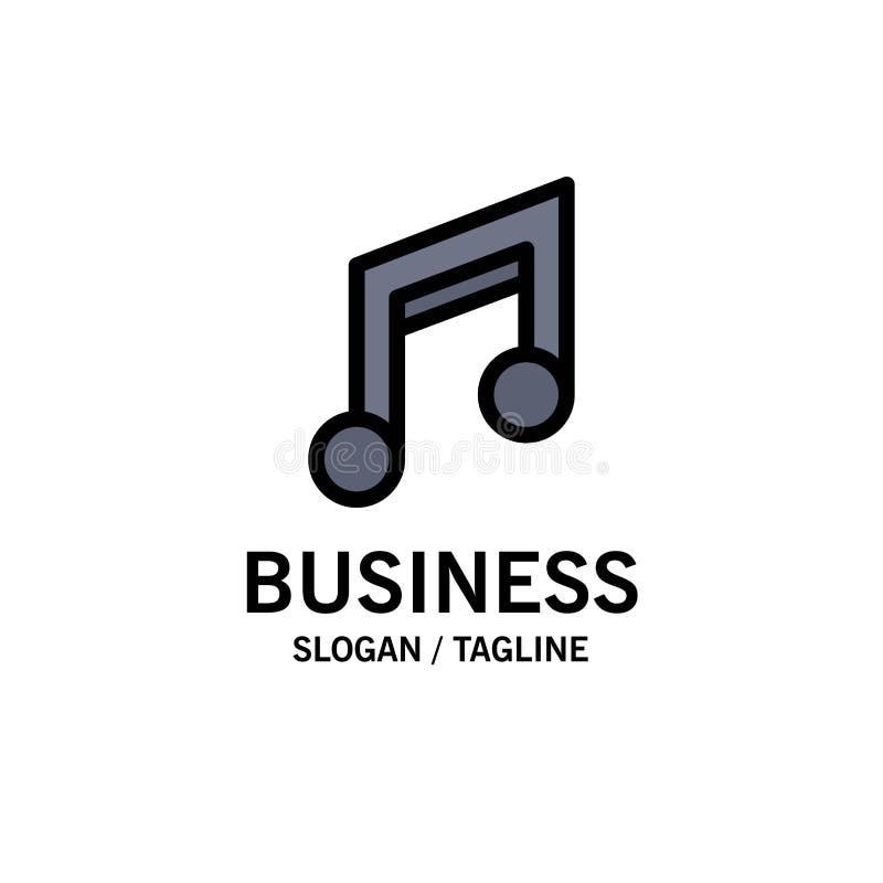 App, Basic, Design, Mobile, Music Business Logo Template. Flat Color ...