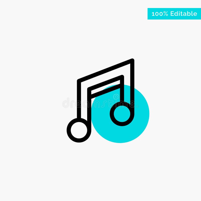 App, Basic, Design, Mobile, Music Turquoise Highlight Circle Point ...