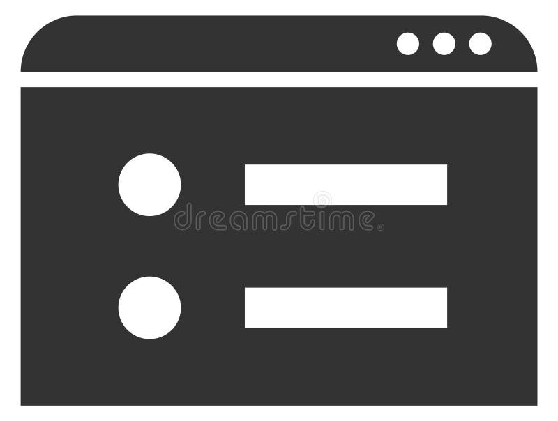 App Black Icon. Computer Software Window Symbol Stock Illustration ...