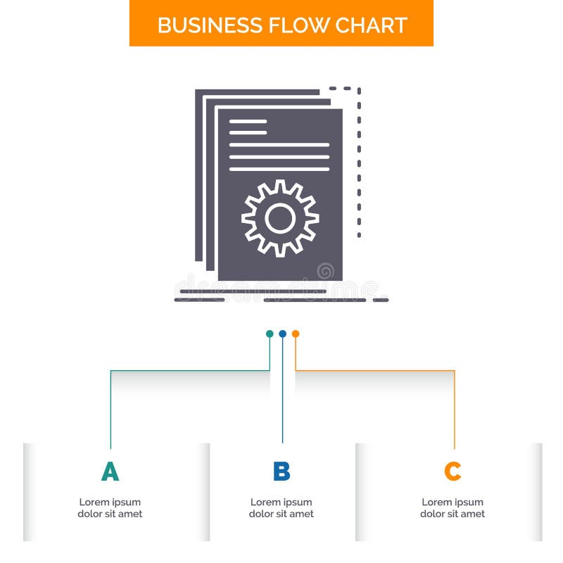 3d program flow chart stock illustration. Illustration of organization ...