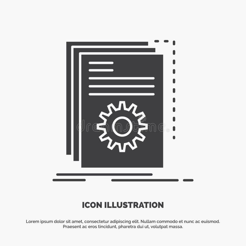 App Build Developer Program Script Icon Glyph Vector Gray Symbol For Ui And Ux Website Or