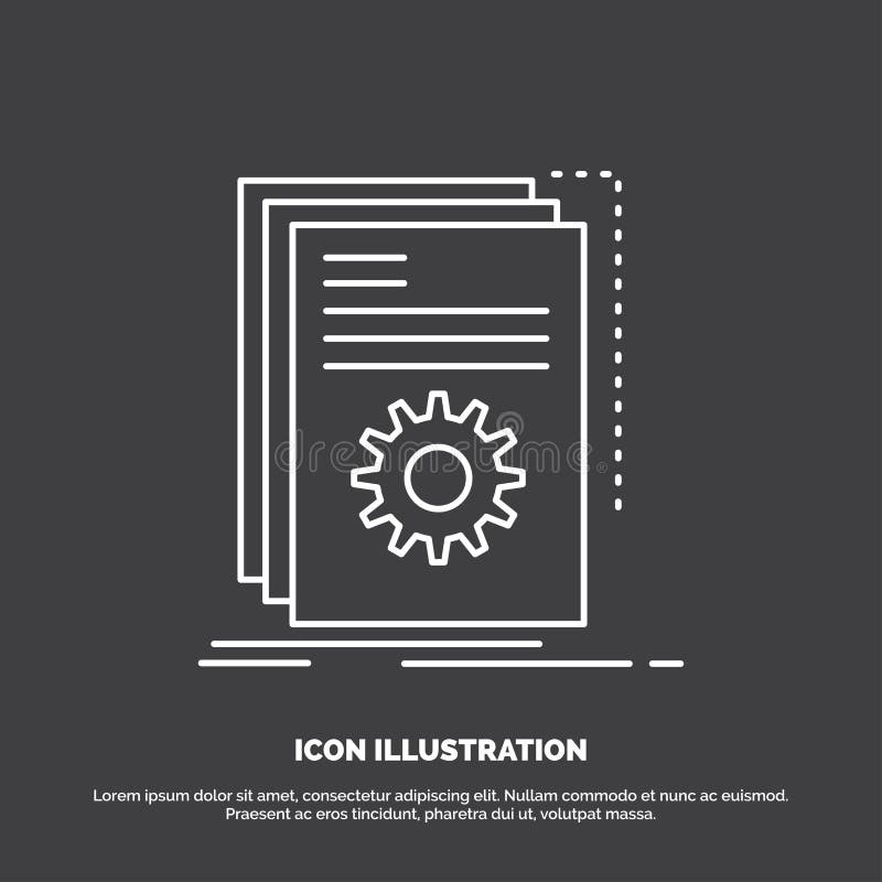 App Build Developer Program Script Icon Line Vector Symbol For Ui And Ux Website Or Mobile