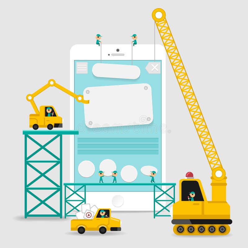 App Building stock vector. Illustration of background - 61366627