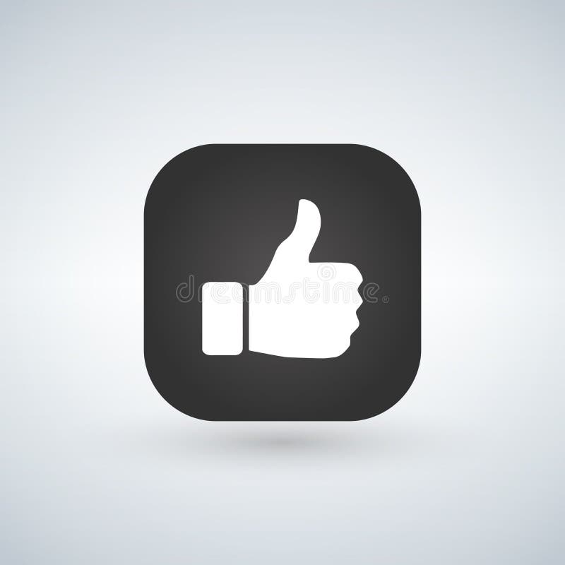 App Button Hand Like Thumb Up Icon Vector Illustration. Stock ...