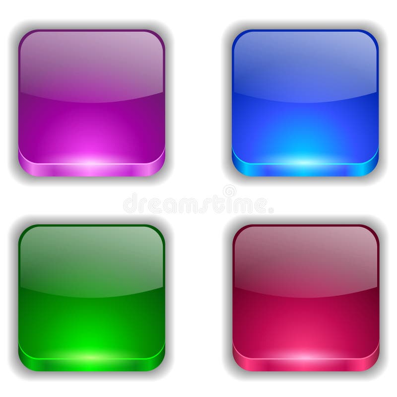 App buttons set stock vector. Illustration of background - 31083731