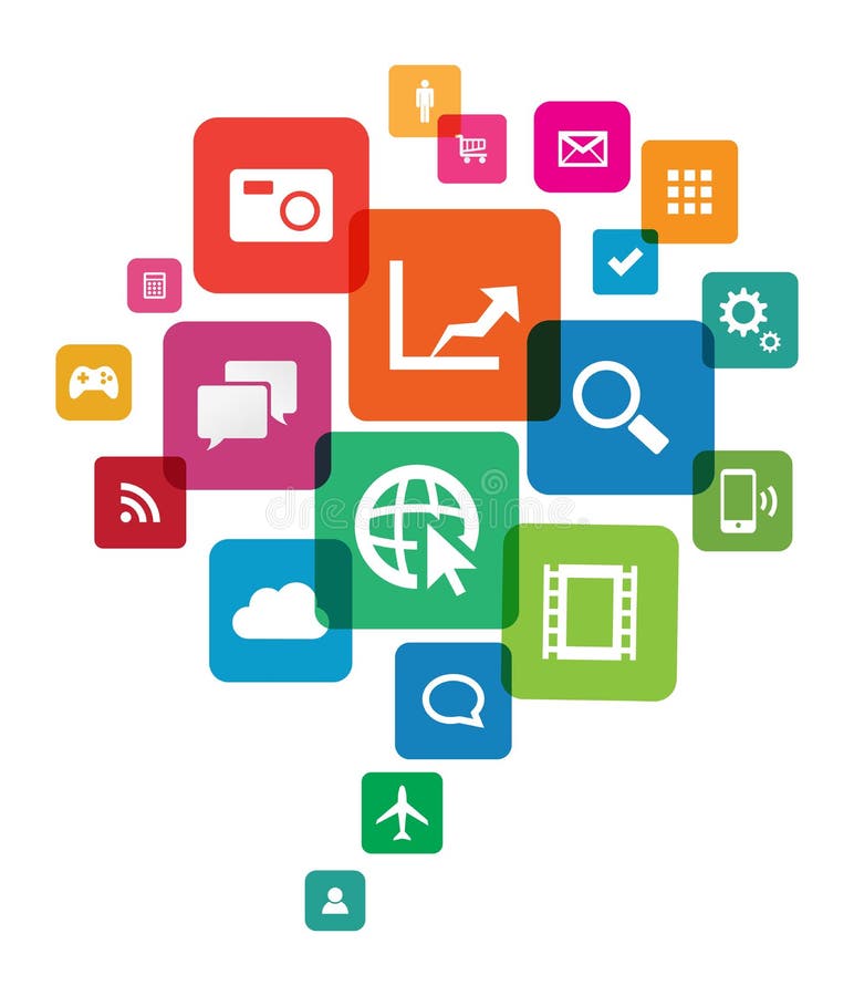 App Cloud Technology stock vector. Illustration of connection - 36333265