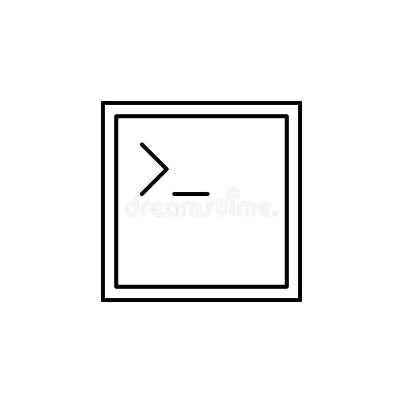 Code Script Unix Icon Signs And Symbols Can Be Used For Web Logo Mobile App Ui Ux Stock