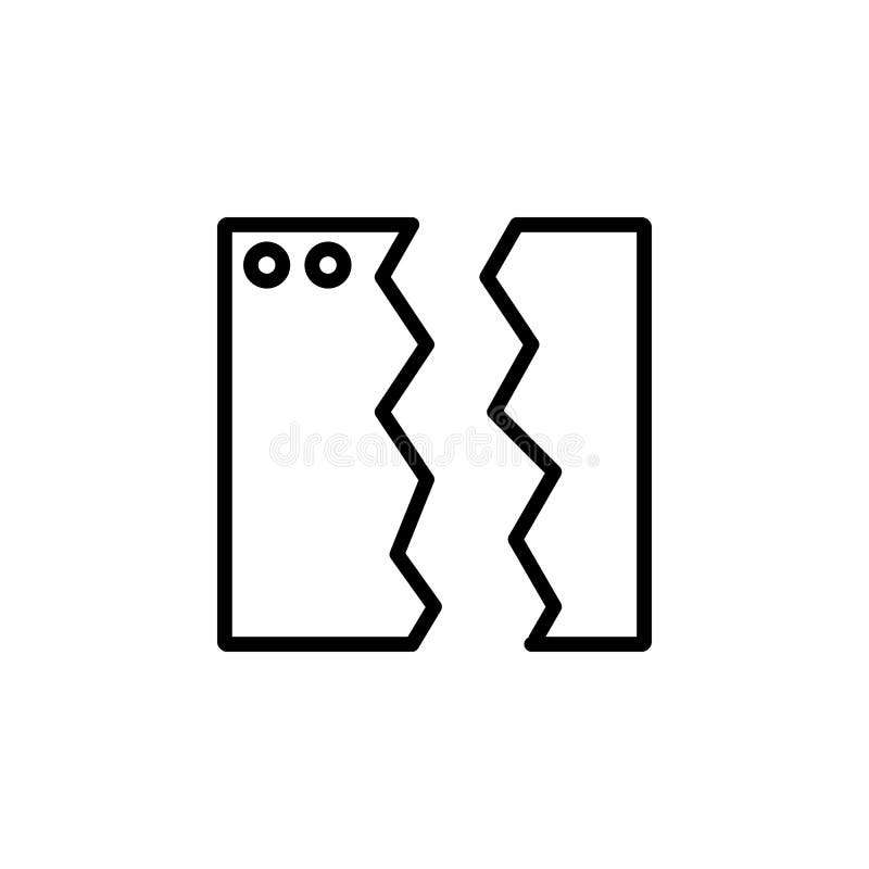 App Crash Icon Design Line Style. Perfect for Application, Web, Logo ...