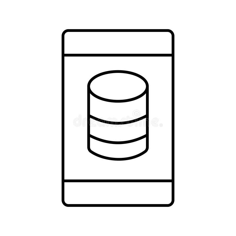 App Database Vector Icon Which Can Easily Modify or Edit Stock Vector ...