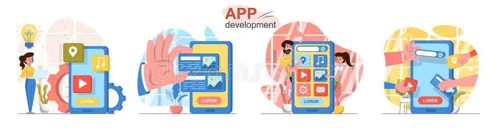 Development Concept Scenes Stock Illustrations – 1,494 Development ...