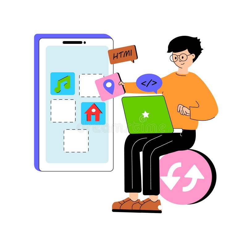 App Development stock vector. Illustration of design - 335201763