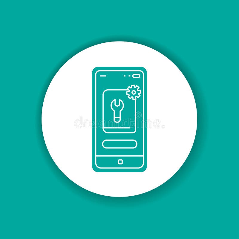 App Development Guide Color Line Icon. Instruction for People that Wat ...