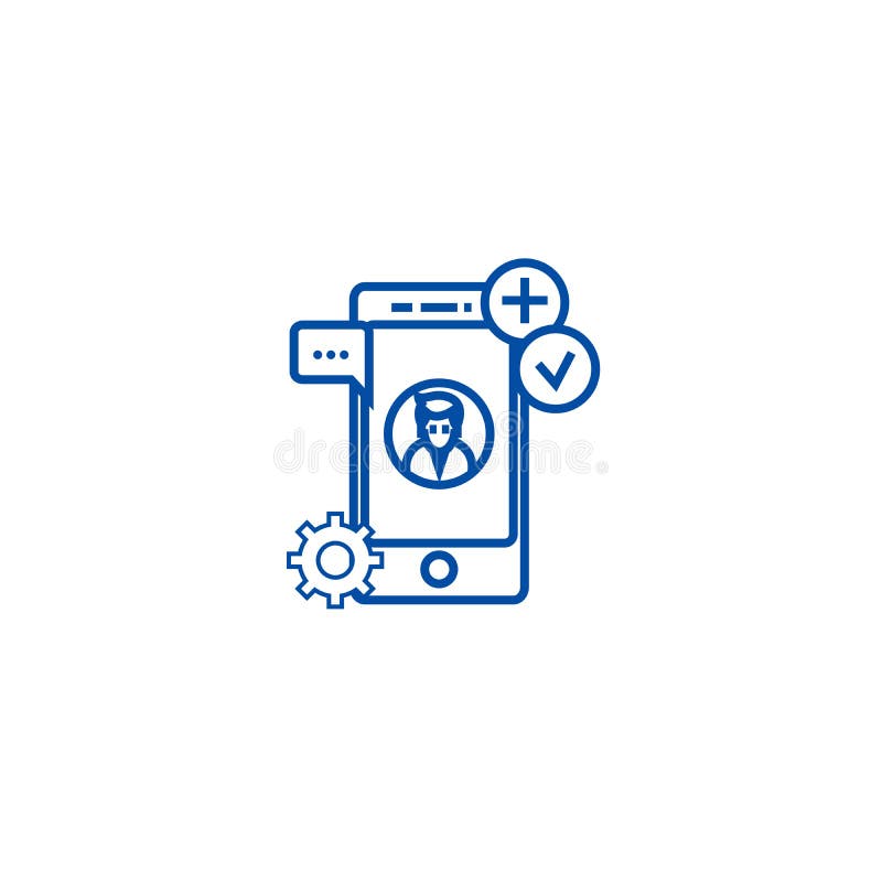 App Development Line Icon Concept. App Development Flat Vector Symbol ...