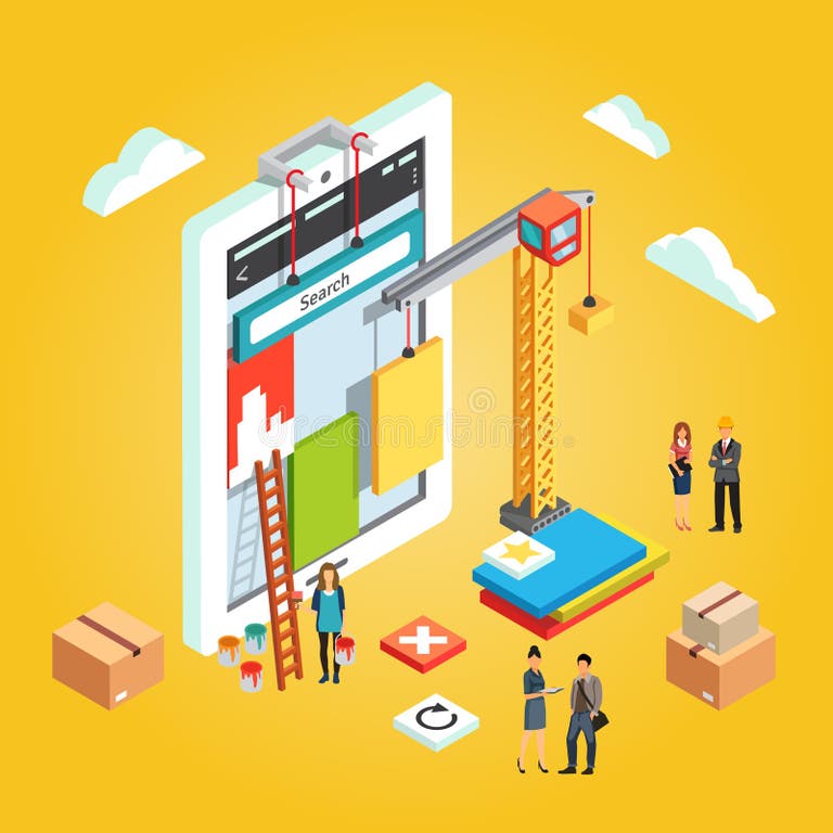 Stylized Mobile App Interface Stock Illustrations – 3,656 Stylized ...