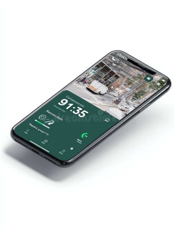 Courier Delivery Tracking App Displays Real-Time Location and Countdown ...