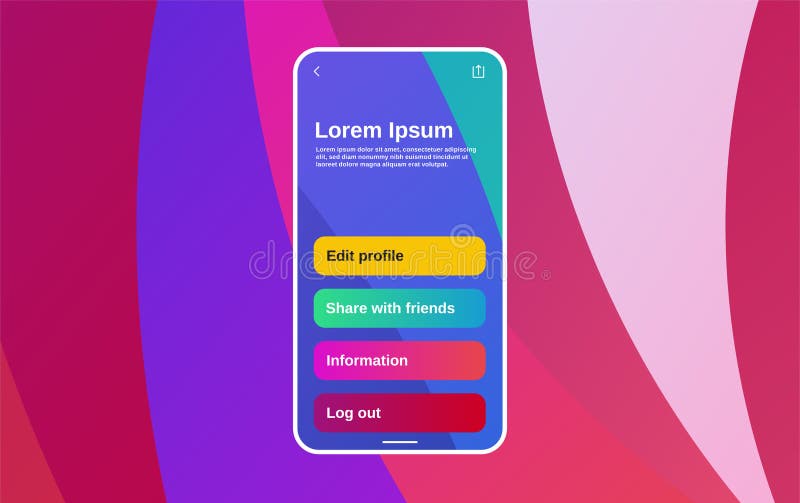 App or Game Interface Design with Smart Device or Smartphone Frame ...