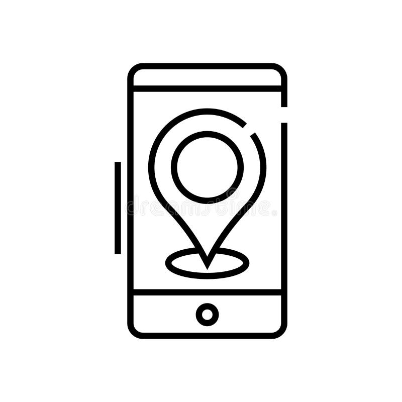App Guide Line Icon, Concept Sign, Outline Vector Illustration, Linear ...