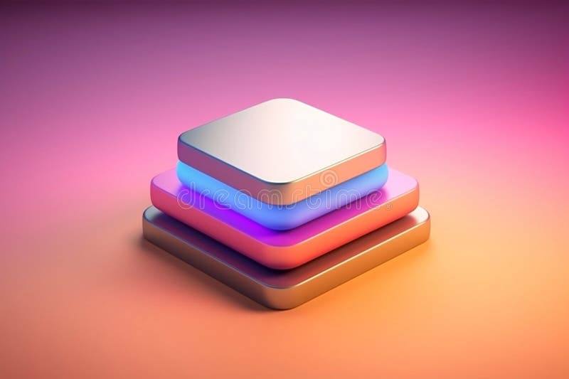 App Icon Enhanced and Eye-Catching. Generative AI Stock Illustration ...