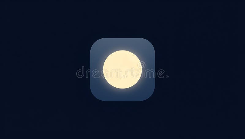 App Icon Moon Night Mode Design Generative AI Stock Illustration ...