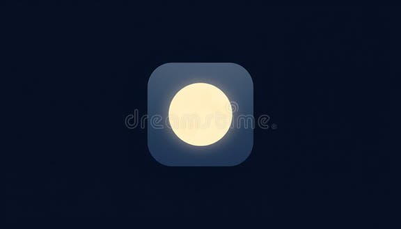 App Icon Moon Night Mode Design Generative AI Stock Illustration ...