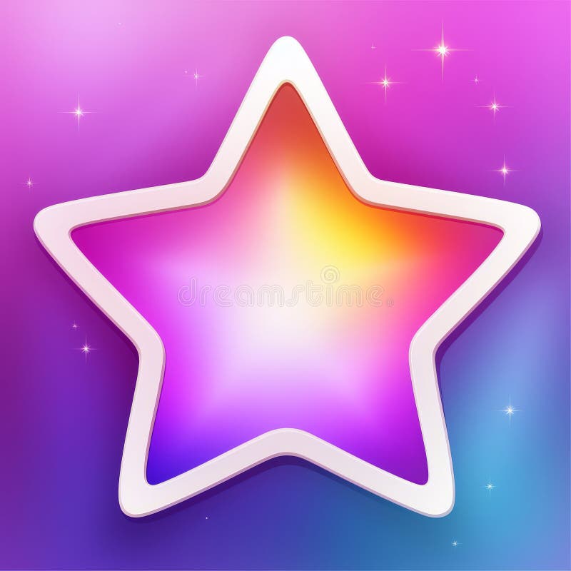 An App Icon with a Star on it Stock Illustration - Illustration of ...