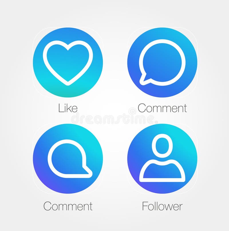 App Icon Template. Vector Gradient Fresh Color Set Stock Vector ...