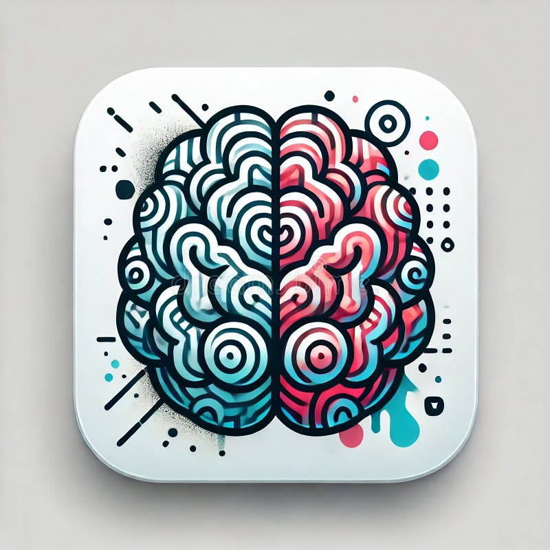An App Icon for a Thinking or Strategy Game Stock Illustration ...
