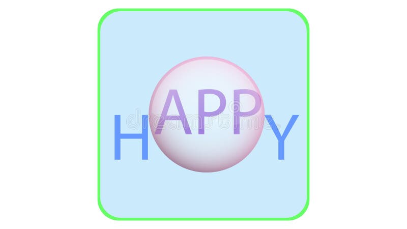 Happy word vector design stock vector. Illustration of happiness ...