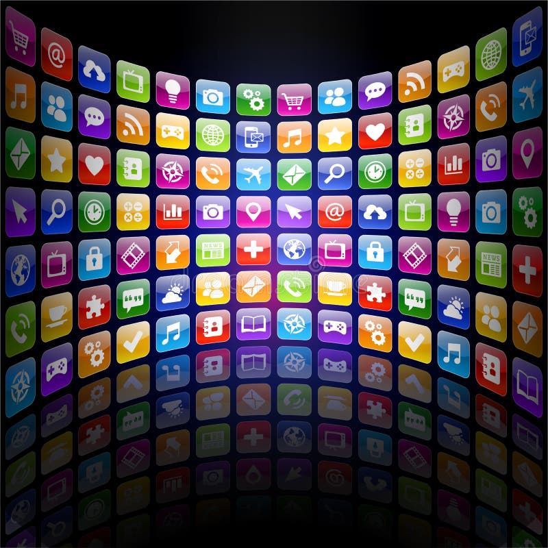 Backgrounds With Texture For The App Icons Stock Vector - Illustration ...