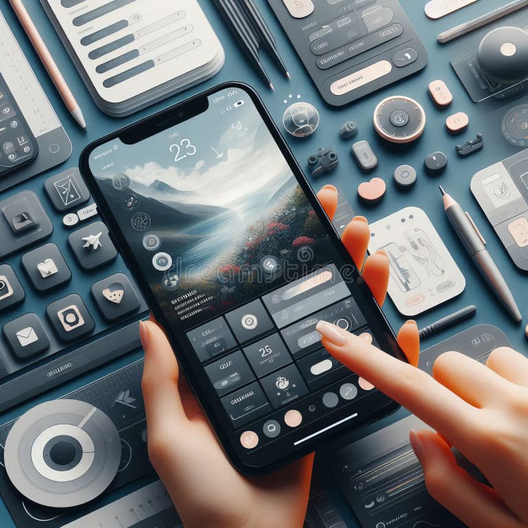 App Interface Design Design for Mobile App Interfaces that Inc Stock ...