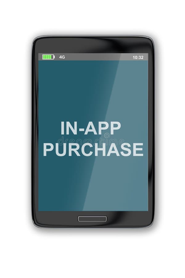 In-app Purchase concept stock illustration. Illustration of cart - 87918235