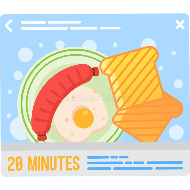 App with Recipe for Easy Cooking Vector Icon Stock Illustration ...