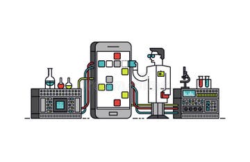 Laboratory Testing Machine Stock Illustrations – 1,694 Laboratory ...