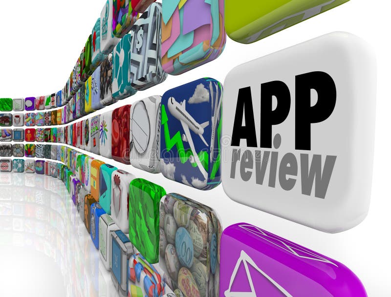 App Review Software Program Evaluation Process Rating Score Stock ...