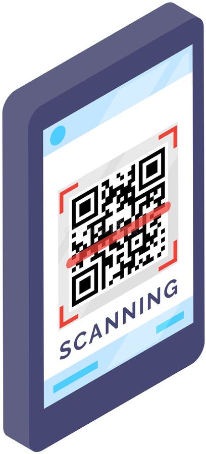 App For Scanning Qr Code Via Mobile Phone Scanner Device Information Data Barcode Qr