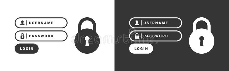 App or Site Account Login Form. Cybersecurity and Privacy Concepts To ...
