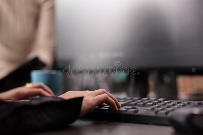 App Software Developer Typing Machine Learning Html Code Stock Photo ...