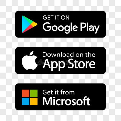 App Store Badges. Vector Collection Set Editorial Photo - Illustration ...