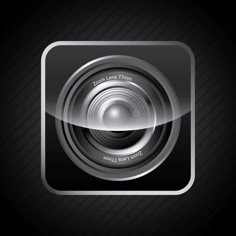 Camera apps icon set stock vector. Illustration of metal - 27067453