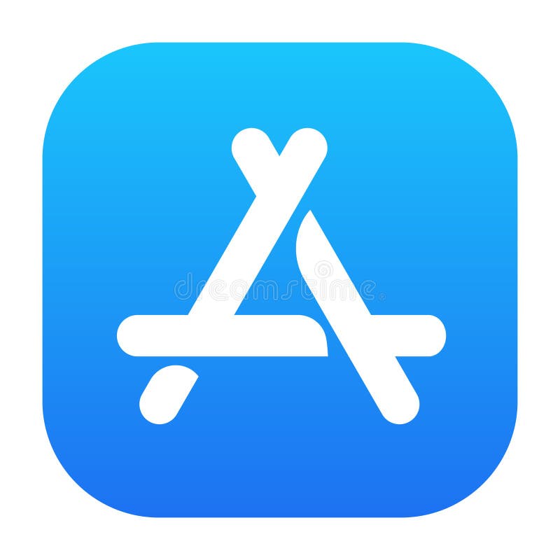 App Store Icon. Download Button Editorial Stock Photo - Illustration of ...